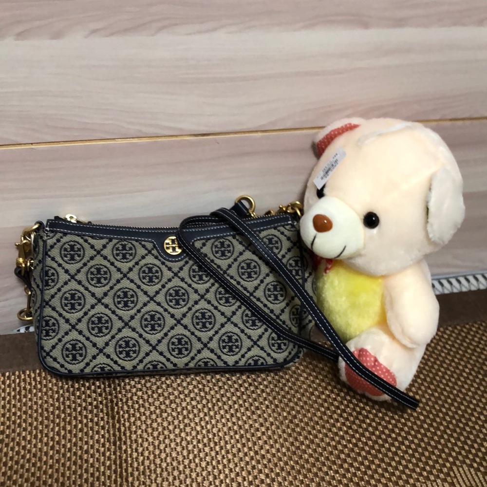 Rare! Tory Burch Mini T Monogram Shoulder Bag - Gem